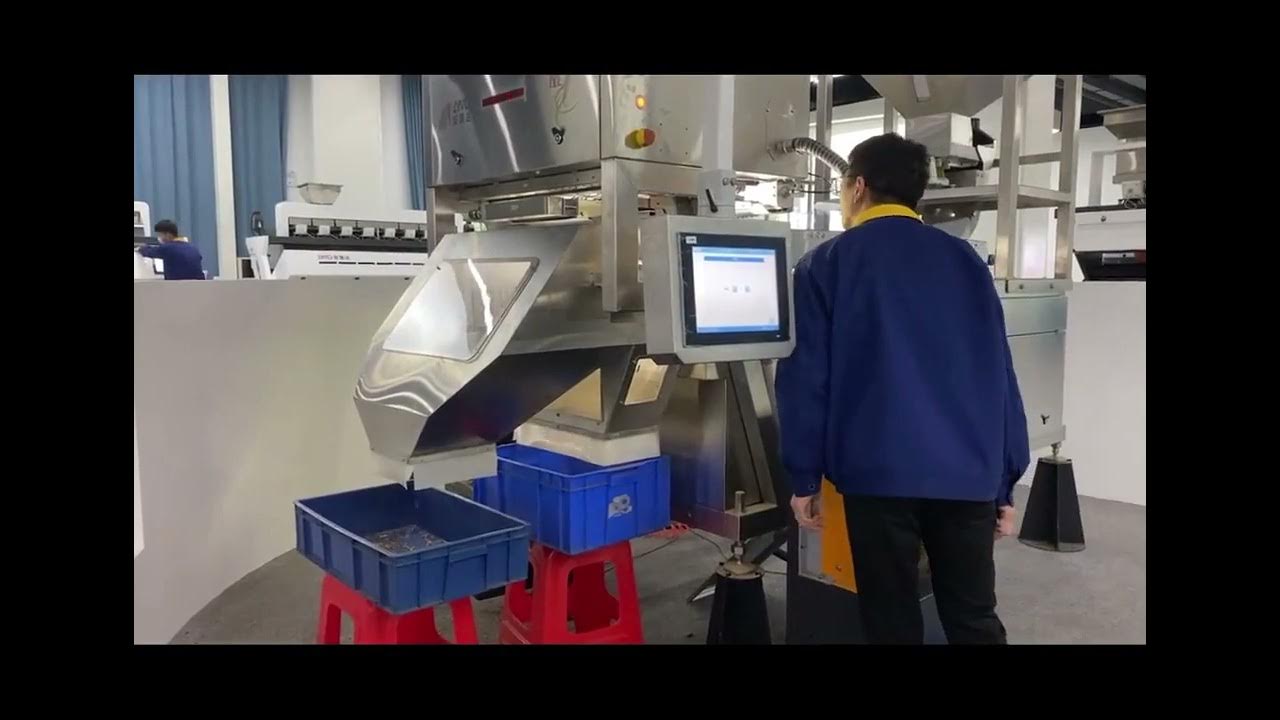 AMD InGaAs Sorting Machine for Broken Walnut Kernel Shell Separation - YouTube