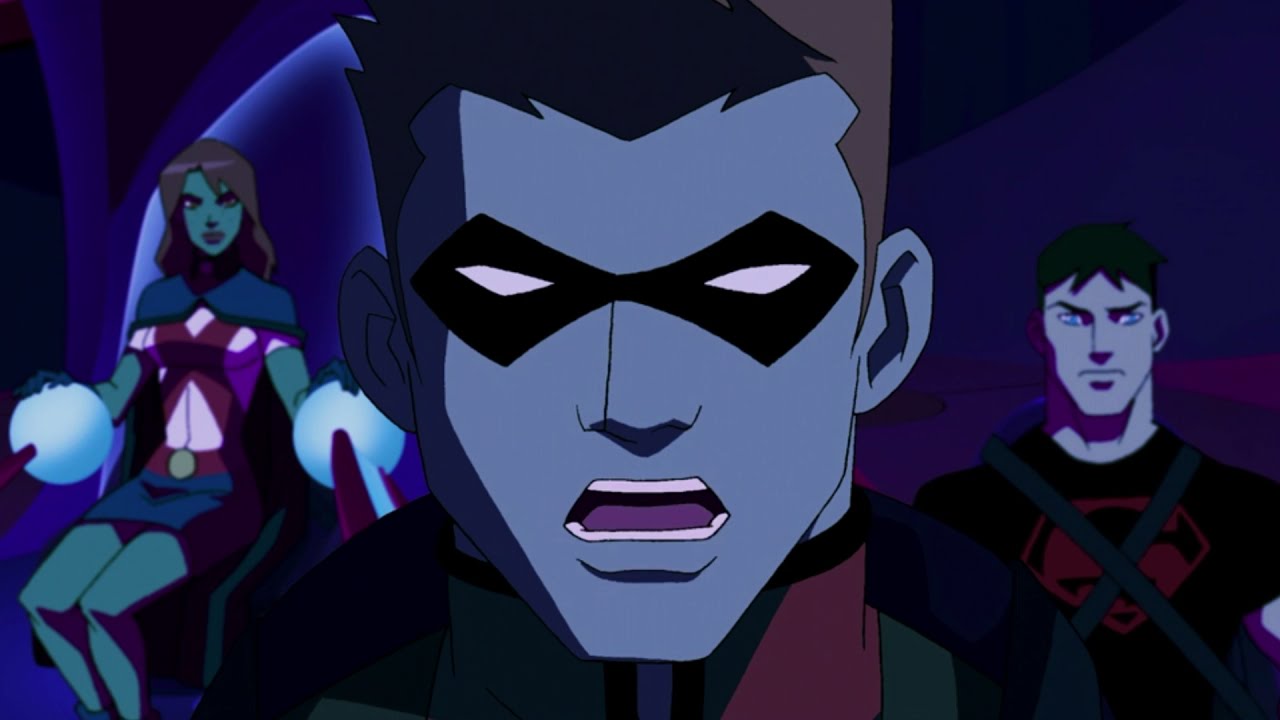 young justice but it's only the bio-ship scenes - YouTube