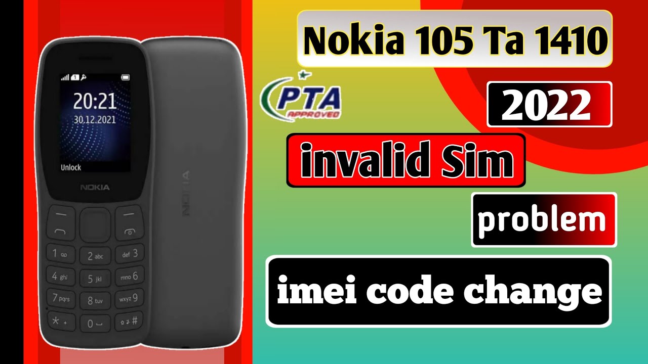 💯Nokia 105 ta 1410 imei code change🔥New nokia 105 invalid sim💥nokia ...