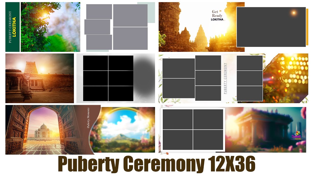 Puberty Ceremony 12X36 Album Psd - YouTube