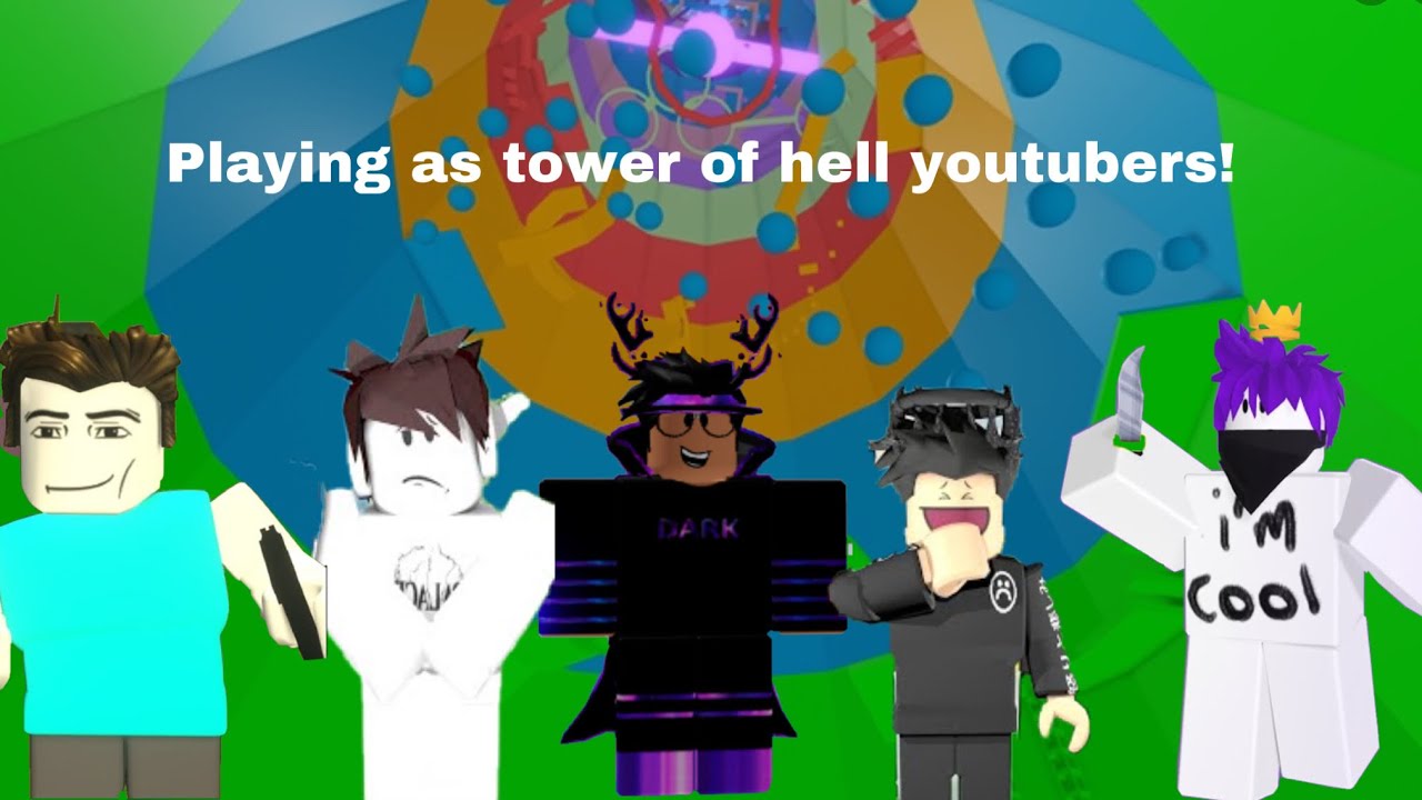 ~Playing As Tower Of Hell Youtubers!~ (Pinkleaf, Kaizo, BromoMobro ...