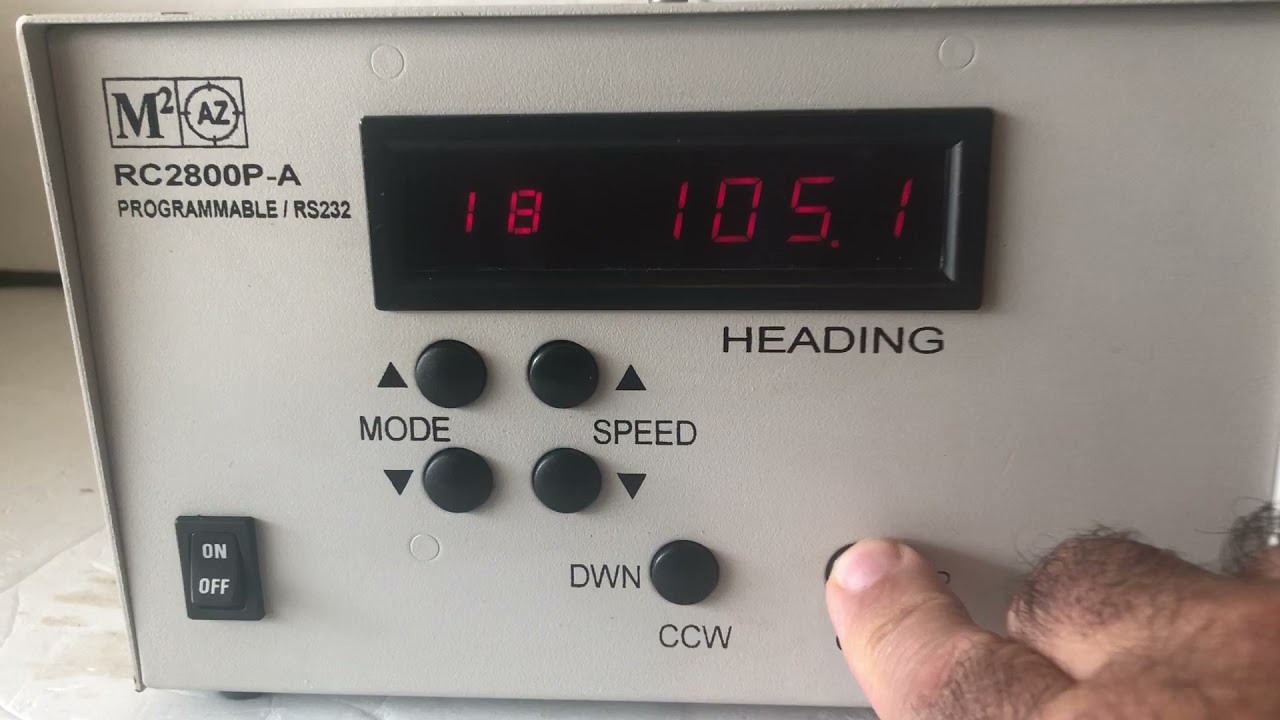 M2 RC2800P-A PROGRAMMABLE /RS232 ROTOR CONTROL - YouTube