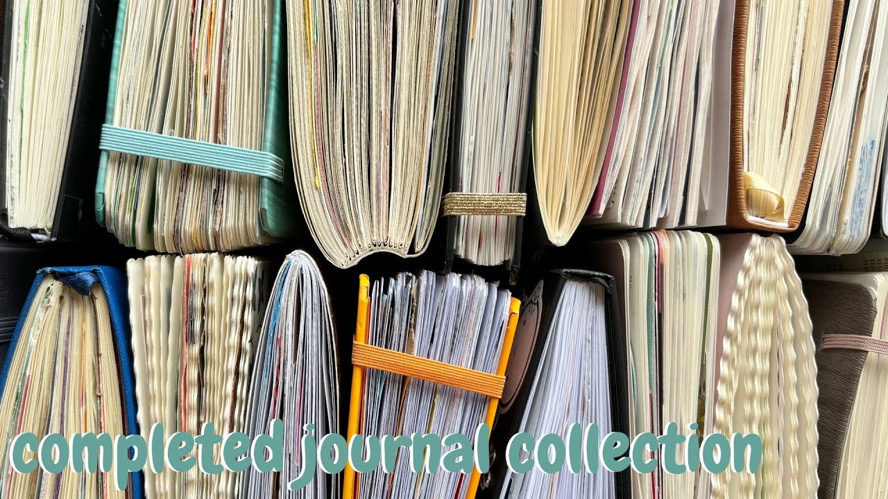 i've written in 50 journals!! | completed journal collection 2024 - YouTube