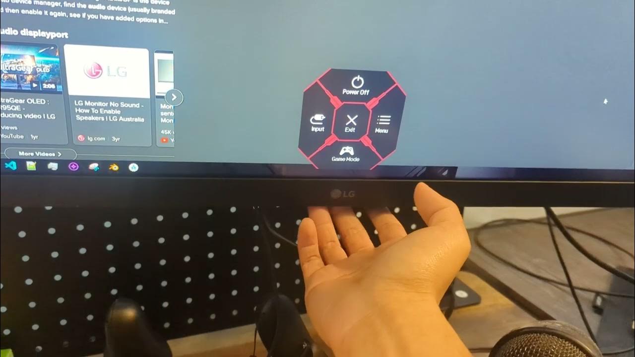 LG UltraGear 32" QHD monitor No Audio fix - YouTube