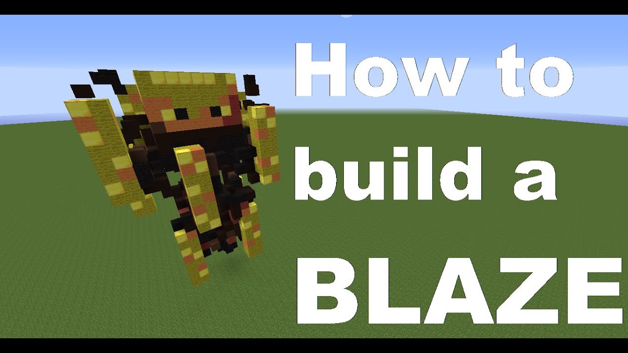 MINECRAFT - CONSTRUCTION OF A GIANT BLAZE (TIMELAPSE) - YouTube