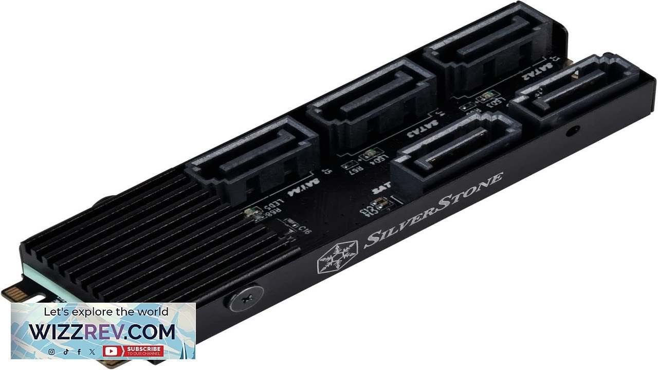 SilverStone Technology ECS07 5-Port SATA Gen3 6Gbps Non-RAID M.2 PCIe ...