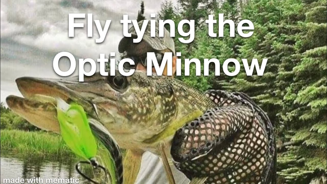 Fly tying: Marabou Pike Optic minnow Deceiver/optic bug - YouTube
