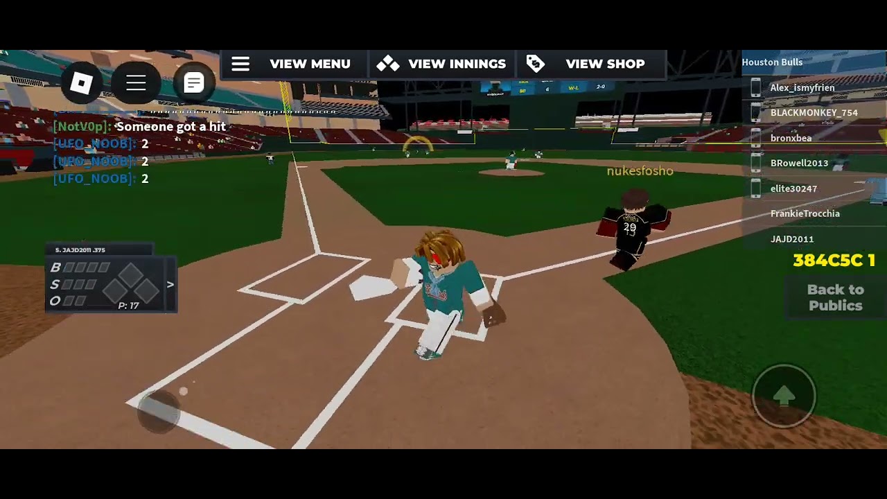 My second hcbb goated baseball league game - YouTube