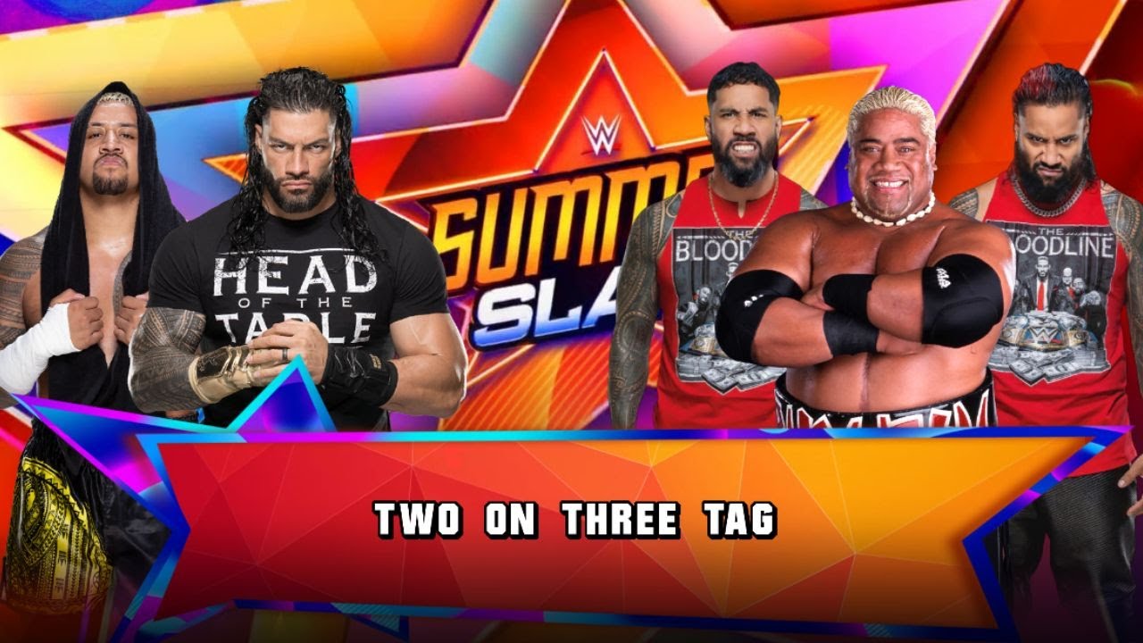 WWE 2K23 : Roman Reigns &Solo Sikoa vs The Usos & Rikishi | 2 on 3 ...