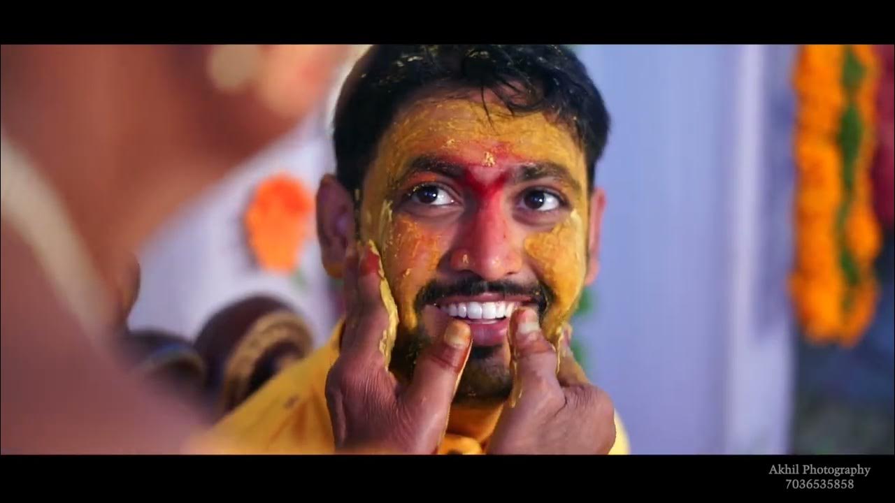 Haldi ceremony / Dr.Ravi Groom ceremony/ cinematic teaser / Akhil photography / 7036535858 - YouTube