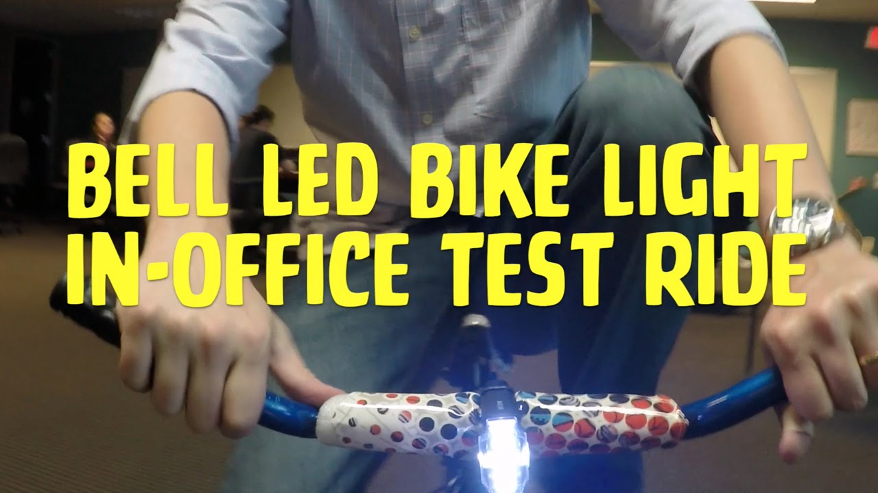 Bell LED Bike Light In-Office Test Ride - YouTube