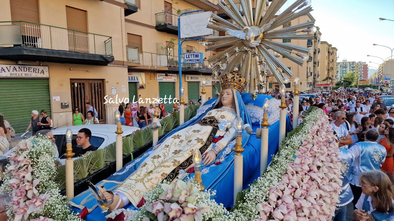 (PALERMO) - PROCESSIONE DI MARIA SS. ASSUNTA ALLA GUADAGNA (4K) 20/08 ...
