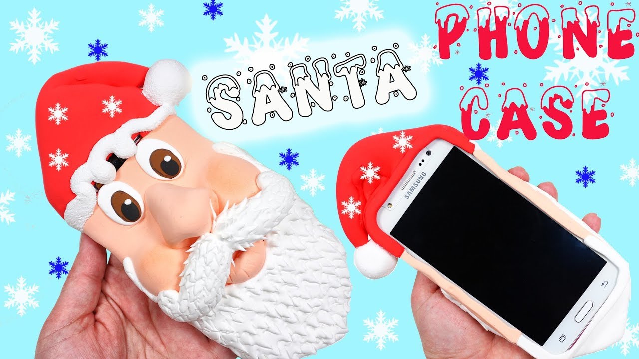 DIY Santa Phone Case - How To Make Christmas Santa Face Phone Case ...