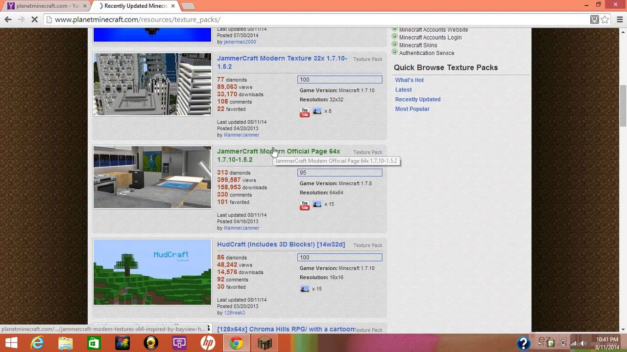 how to get texture packs on minecraft fpr - YouTube