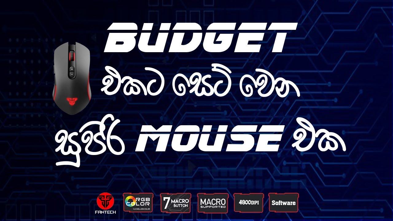 FANTECH Thor X9 Mouse Unboxin (sinhala) #srilanka #budgetmouse #fantech ...