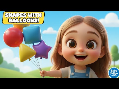 Learn Shapes with Balloons! 🎈 Fun Shape Song for Toddlers & Preschoolers