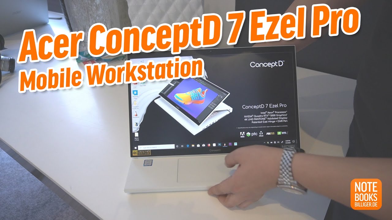 Mobile Workstation: Acer ConceptD 7 Ezel Pro Hands-on - Deutsch ...