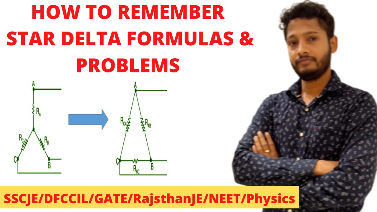 How to Remember Star Delta Transformation Formulas | Star delta ...