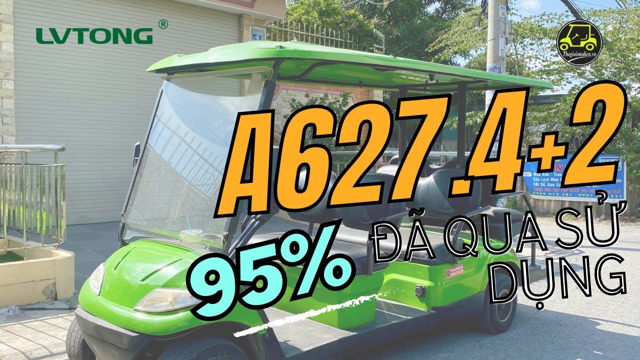 XE ĐIỆN A627 4+2 MÀU XANH ĐÃ QUA SỬ DỤNG - YouTube
