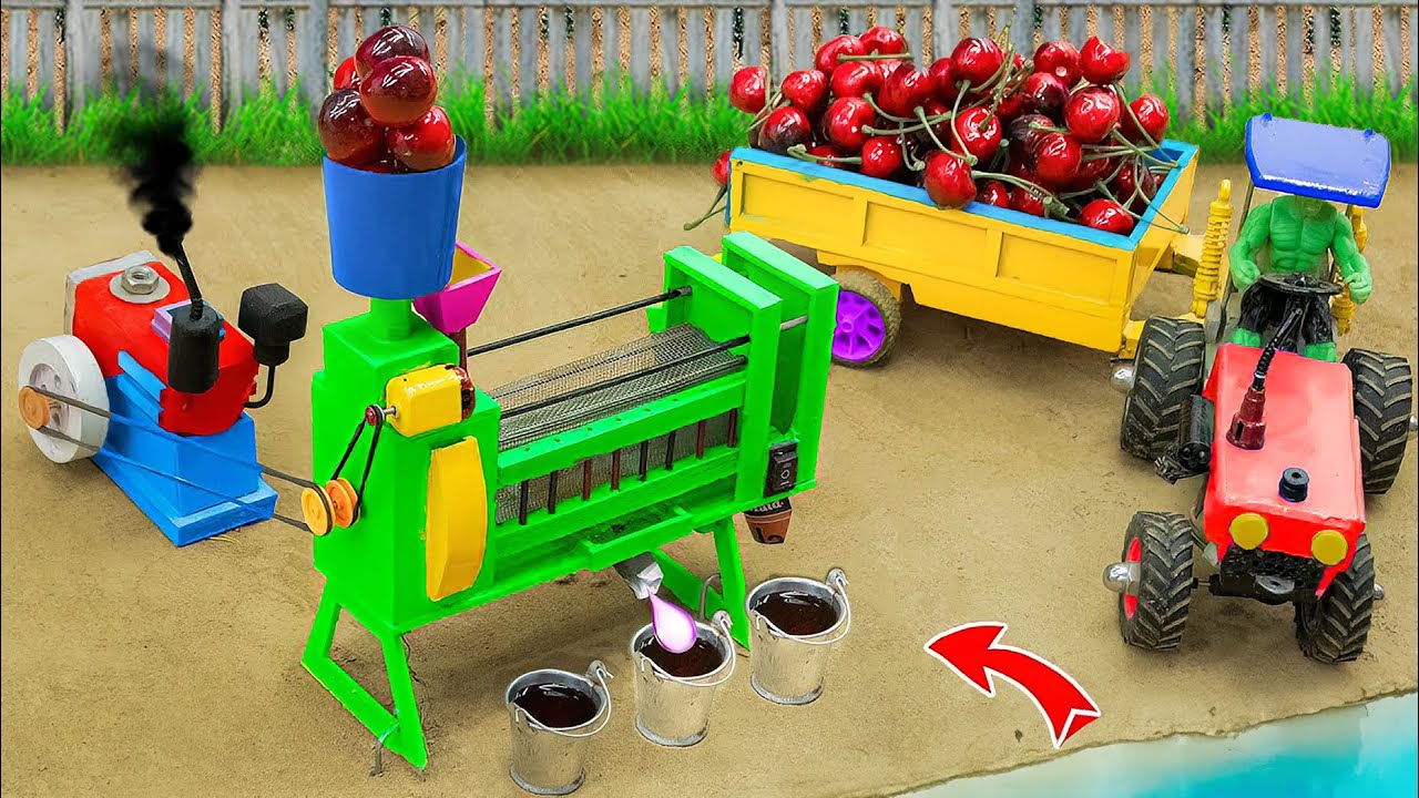 DIY making mini fruit juice press machine Modern Fruit Juice Technology ...