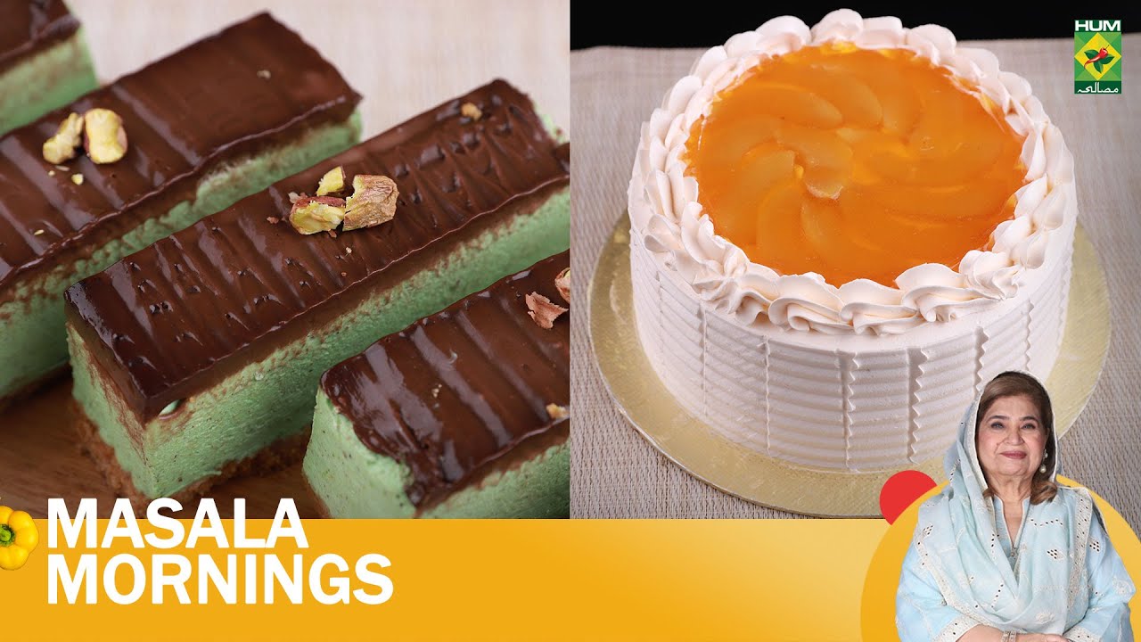 Chocolate Pistachio Bar & Peach Cake | Masala Mornings | 15 Oct 2024 ...