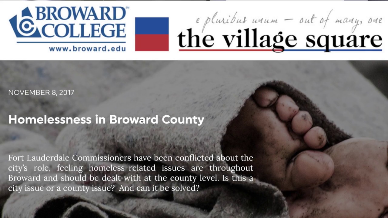Broward College | Village Square | Homelessness in Broward County - YouTube