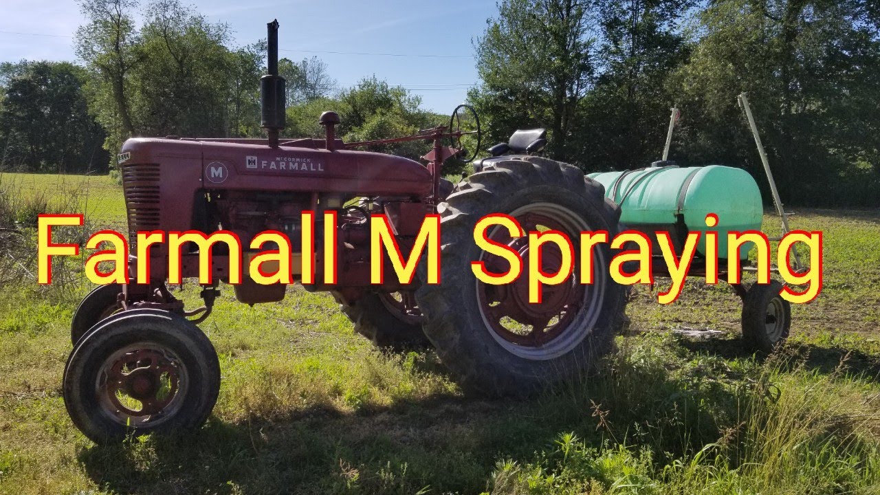 Farmall M Spraying - YouTube