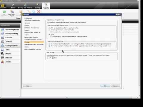 How to set the default overwrite options in Backup Exec 2012 - YouTube