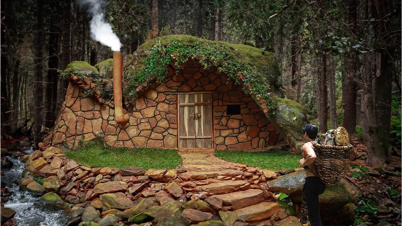 2 Years I Was Alone in the Rain Forest, Building a Bushcraft Survival ...