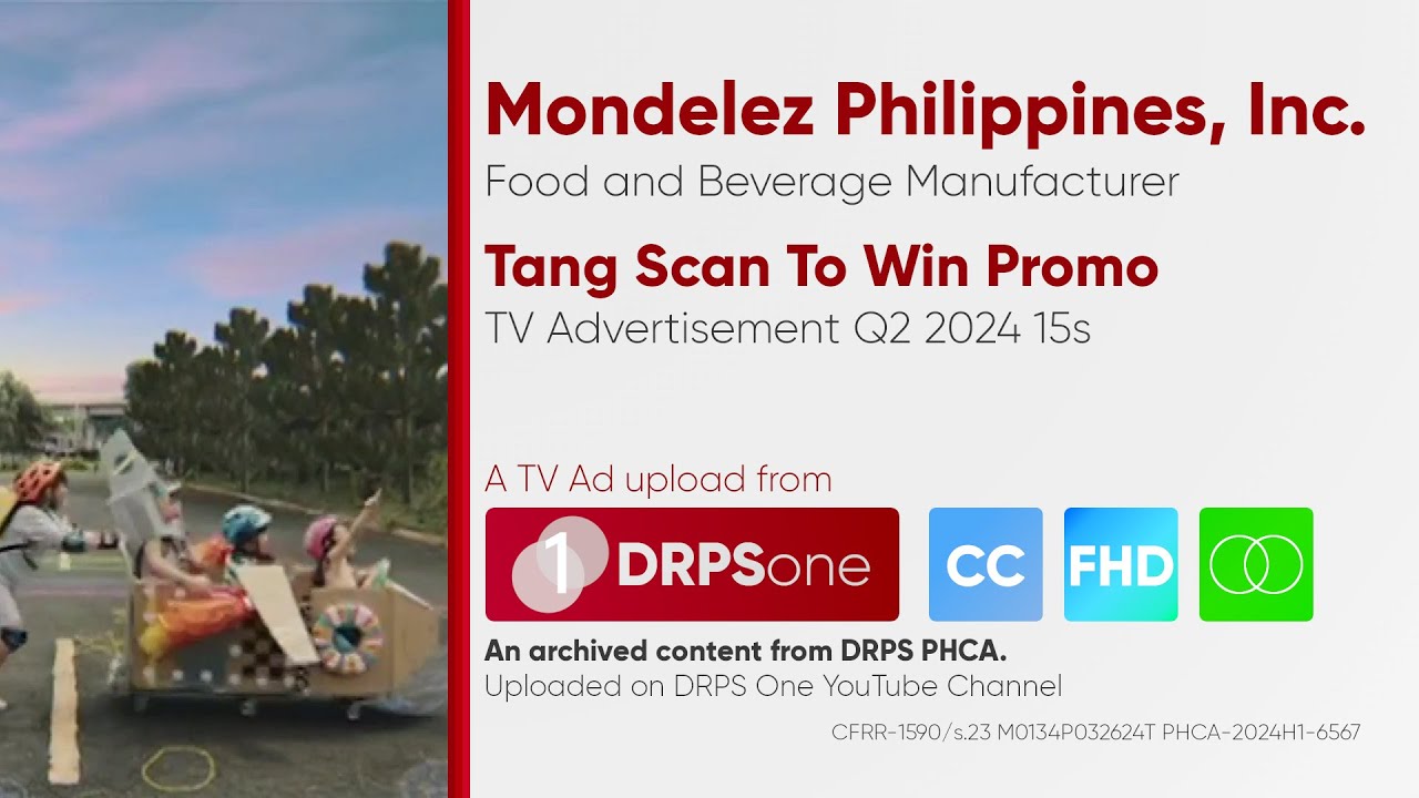 Tang Scan To Win Promo TV Ad Q2 2024 15s (Philippines) [CC/HD/ST] - YouTube