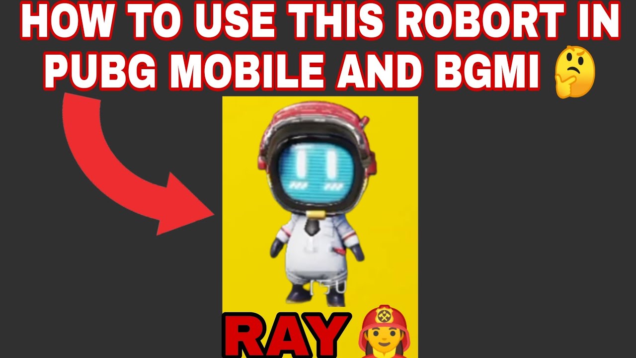 HOW TO USE SMALL ROBOT IN PUBG MOBILE LOBBY | HOW TO USE ROBOT IN BGMI ...