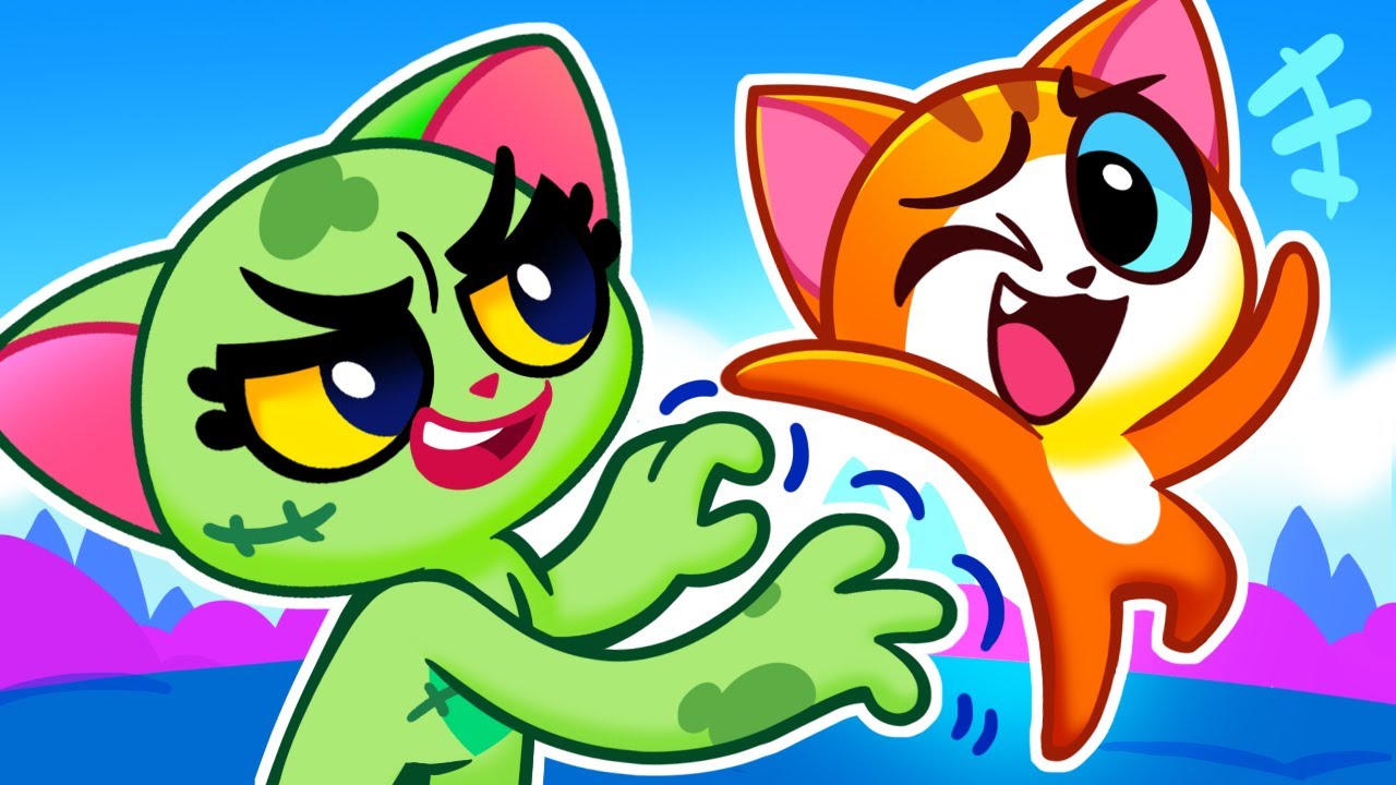 Zombie Tickle Girl 🧟‍♀️ Minecraft Stories for Kids by Purr Purr 😻 - YouTube