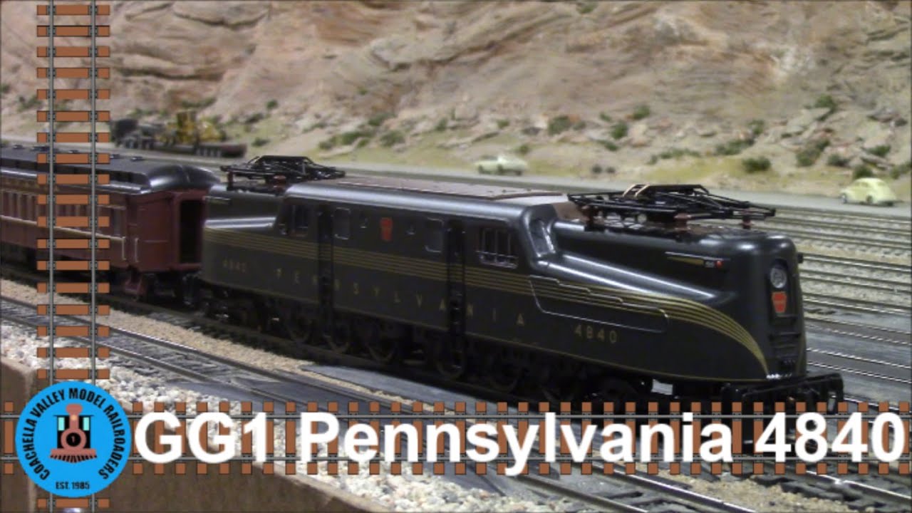 BLI HO scale GG1 RR Pennsylvania 4840 passenger train - YouTube