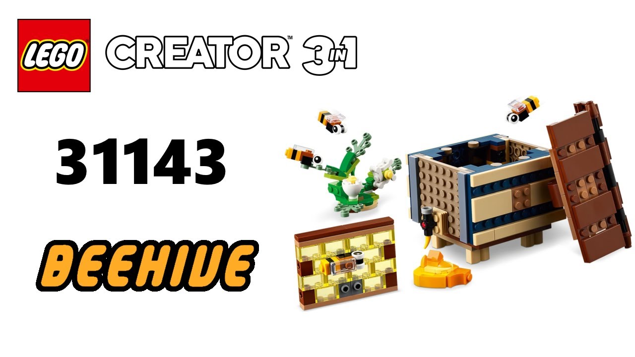 LEGO 31143 BEEHIVE | LEGO Creator 3IN1 3D INSTRUCTIONS - YouTube