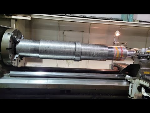 Hot Mill Rotary Piercer Roll Shaft. CNC Lathe Machining. - YouTube