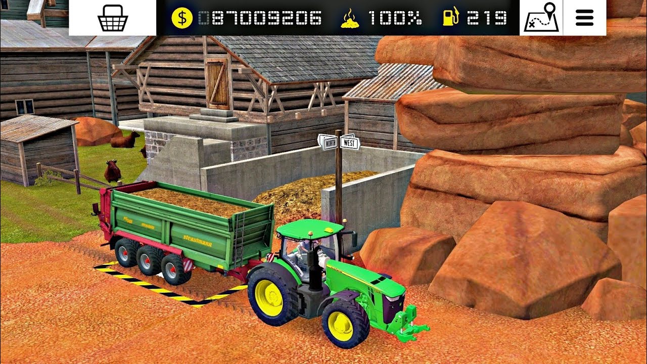 Cow Fertilizer With John Deere Tractor In Farming Simulator 18 ...