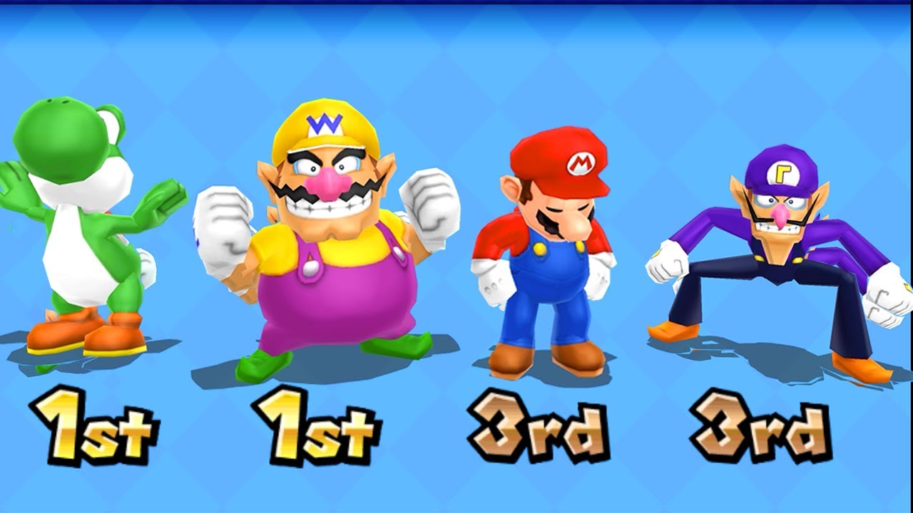 Mario Party Island Tour - Free Minigames - Yoshi vs Daisy vs Wario vs ...