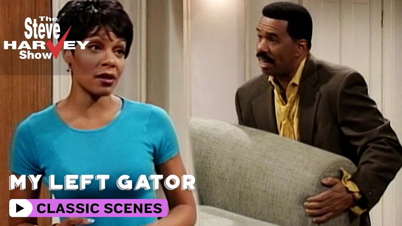 The Steve Harvey Show | Regina Drops Her Couch On Steve's Foot | Throw ...