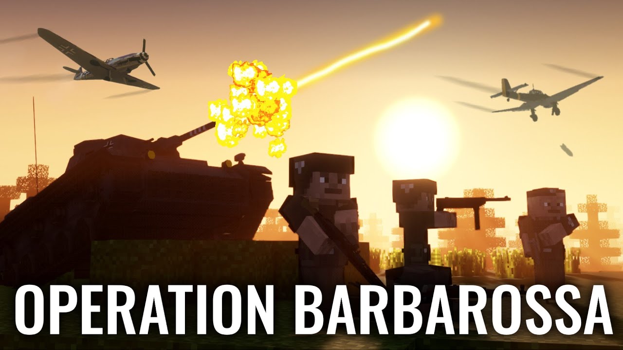 World War 2 in Minecraft - OPERATION BARBAROSSA - YouTube