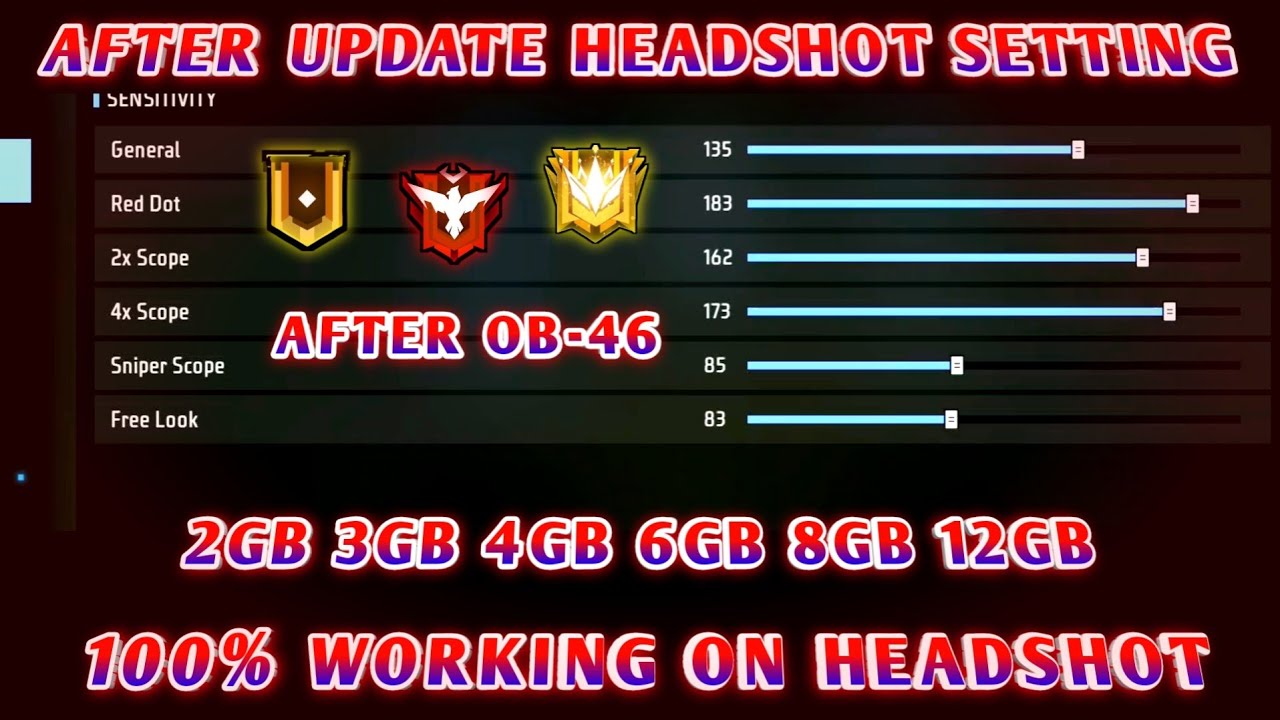 OB-46 After Update New Sensitivity Setting In Free Fire|200 Sensitivity ...