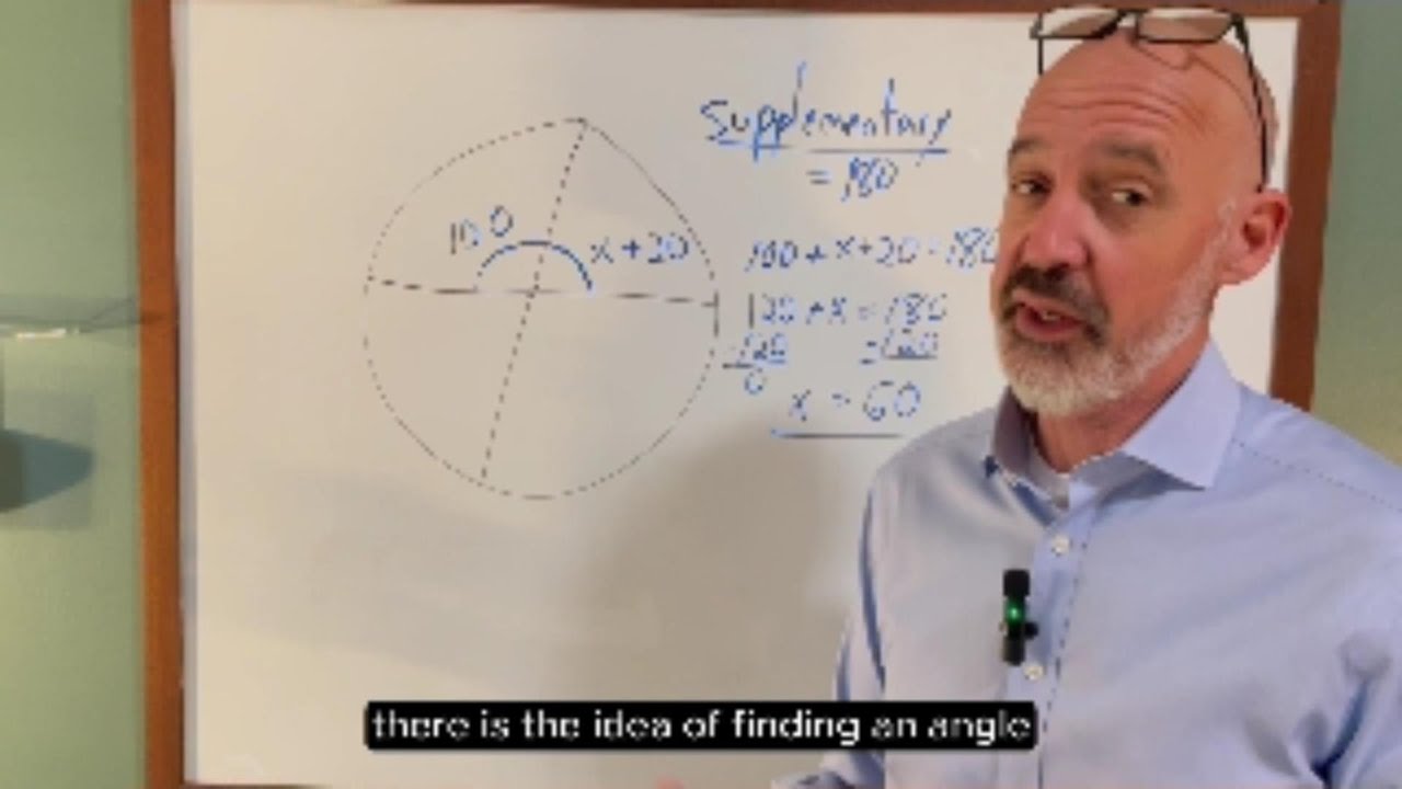 Finding Angle Measures using Algebra Game EXPLAINED - superteachergames.com - YouTube