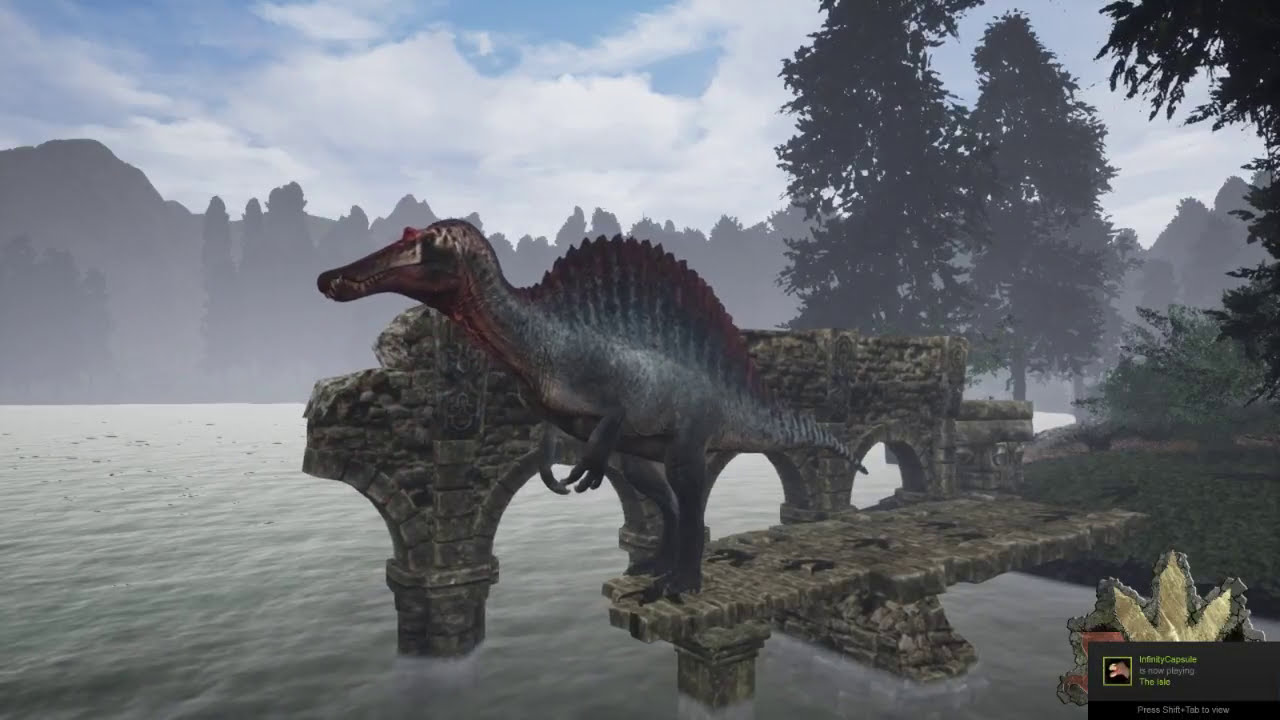 The Isle Spinosaurus A. life on region 2 - YouTube