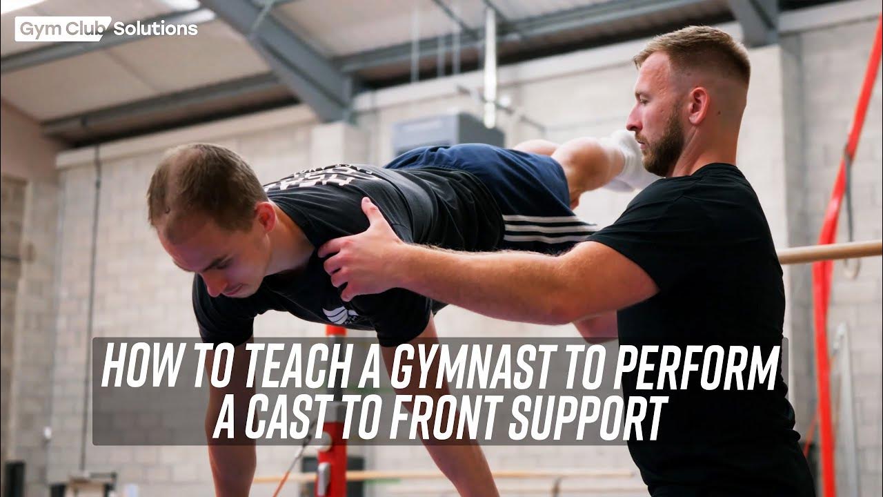 How to teach a gymnastics cast towards handstand on bars - YouTube
