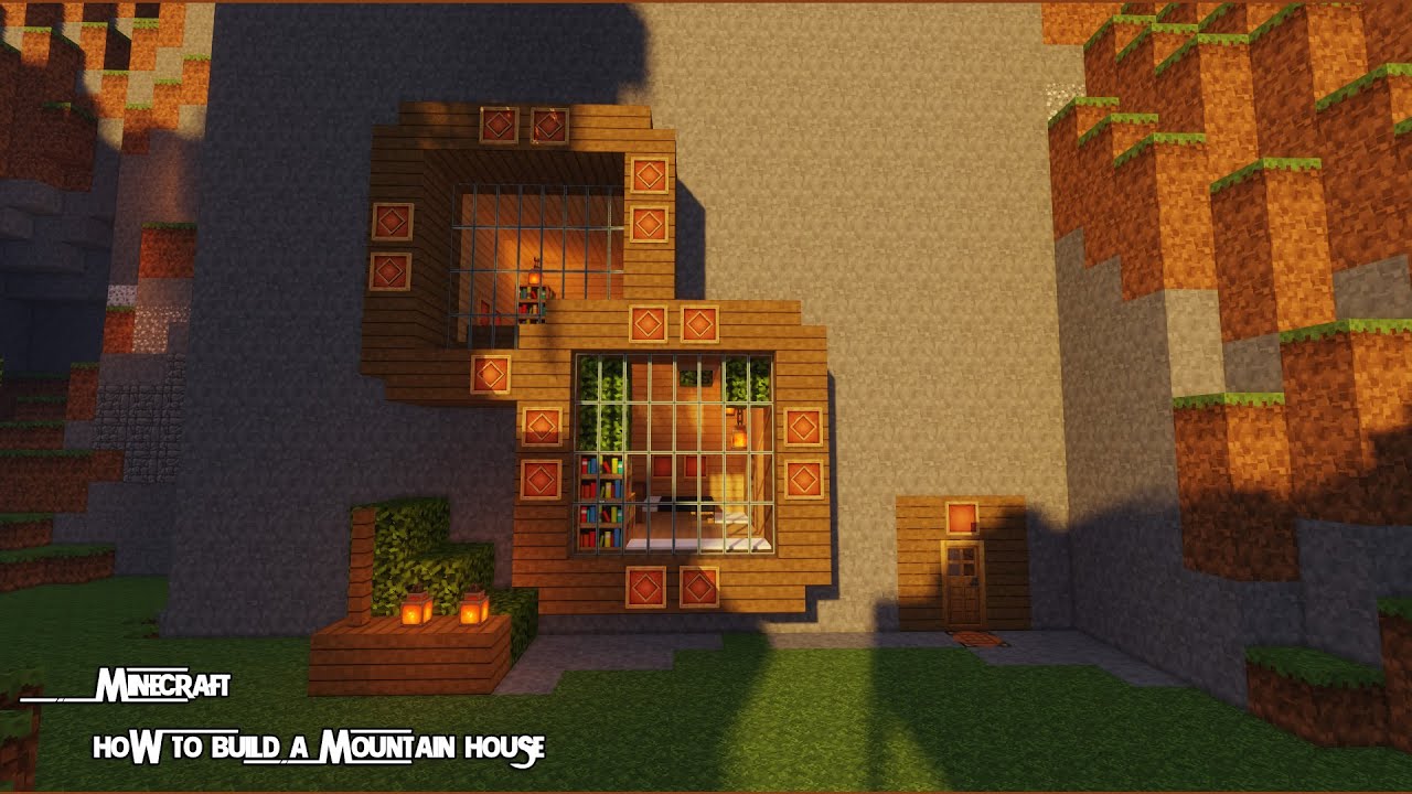 MINECRAFT : MOUNTAIN HOUSE | HOW TO BUILD A MOUNTAIN HOUSE TUTORIAL ...