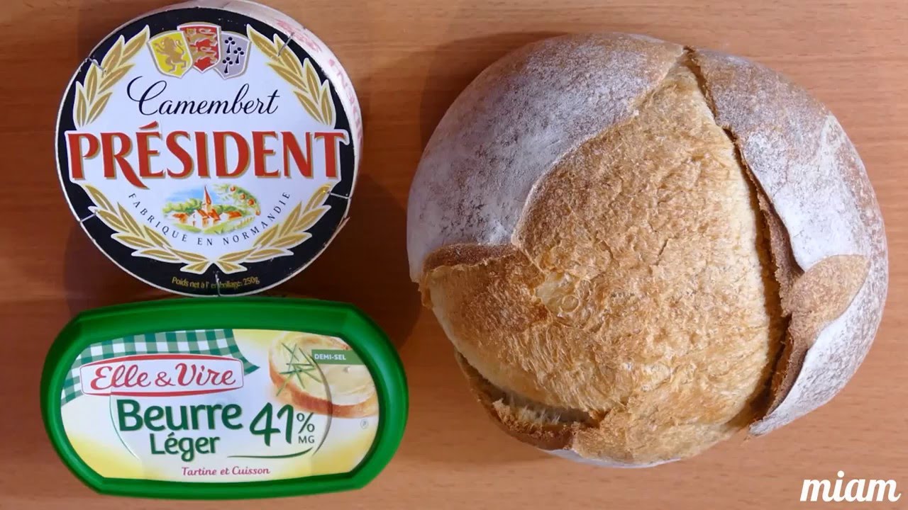 Pain surprise au camembert - YouTube