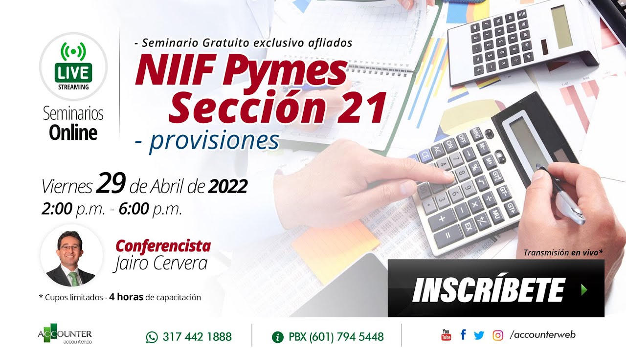 NIIF Pymes Sección 21 provisiones Gratuito Afiliado- Viernes 29 de ...