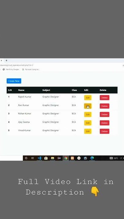 Crud Operation in PHP with Mysql 2022 | Create Update Read Delete | CodeWithNizami | #shorts # ...