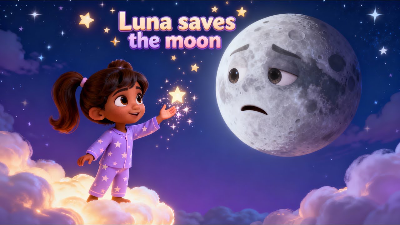 Luna saves the moon | Animated Cartoon for kids - YouTube