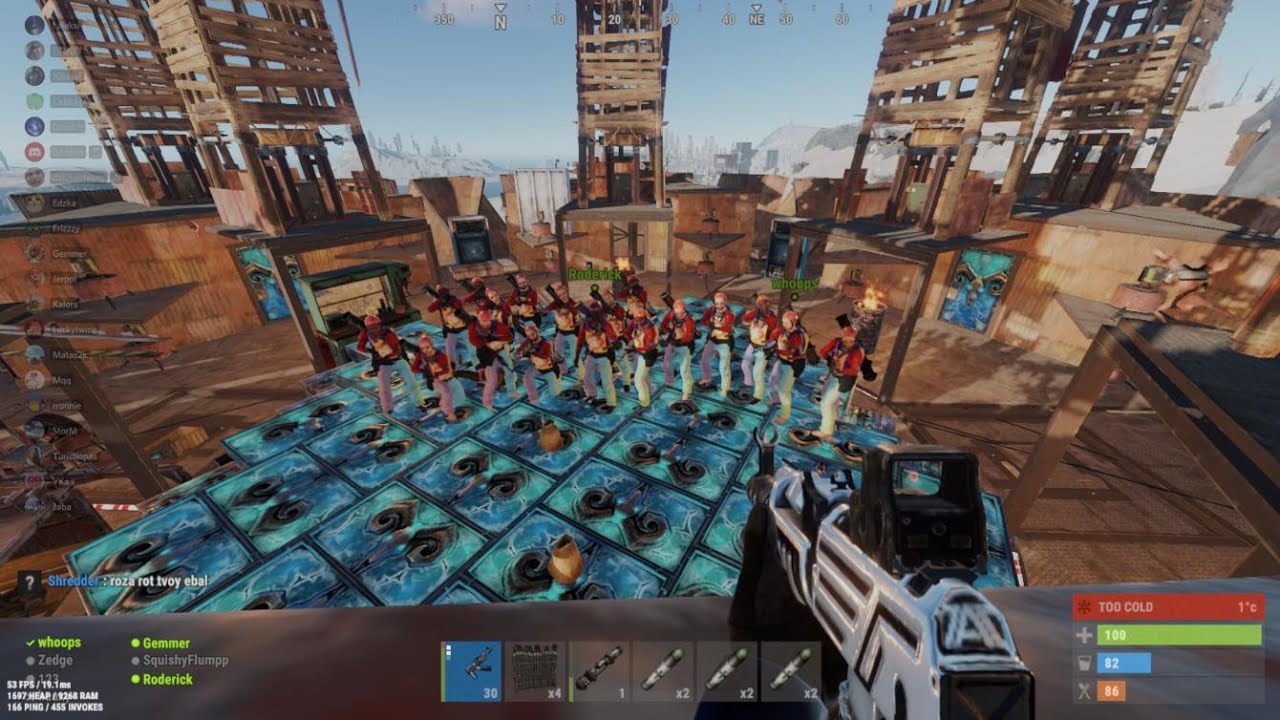 20 vs 22 Merge Raid Against a CHINESE ZERG | 500+ ROCKETS | Rust PvP ...