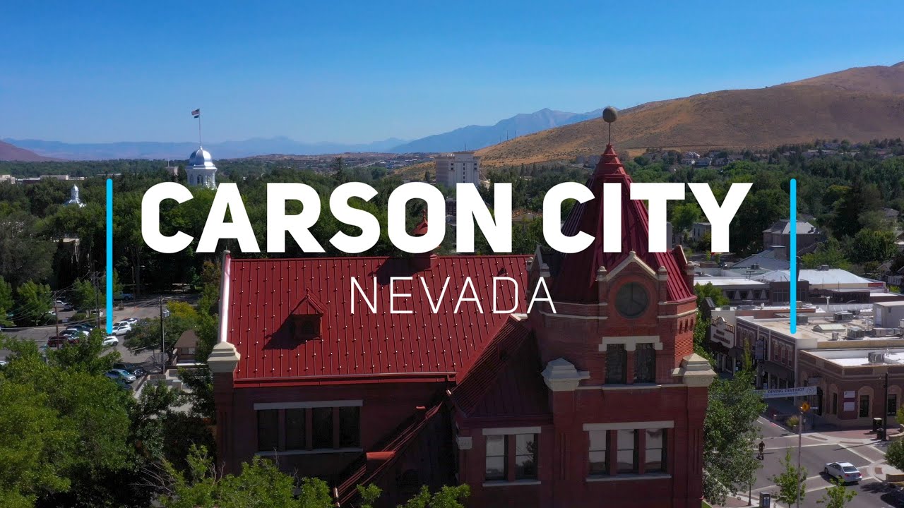 Carson City, Capital city of Nevada | 4K drone video - YouTube